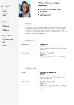 Valitse täydellinen cv pohja - Kokeile ilmaiseksi